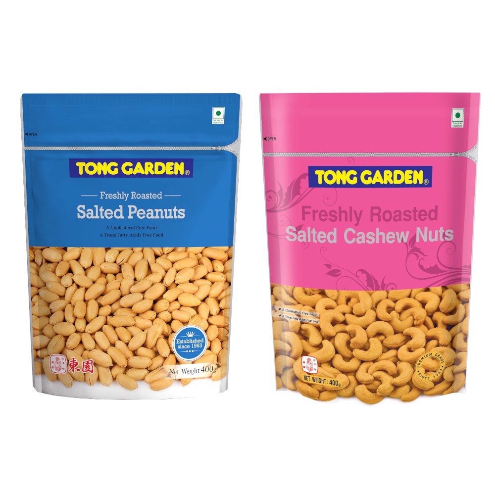 Tong Garden Nuts All-Time Favourites Bundle - Salted Peanuts 365g ...