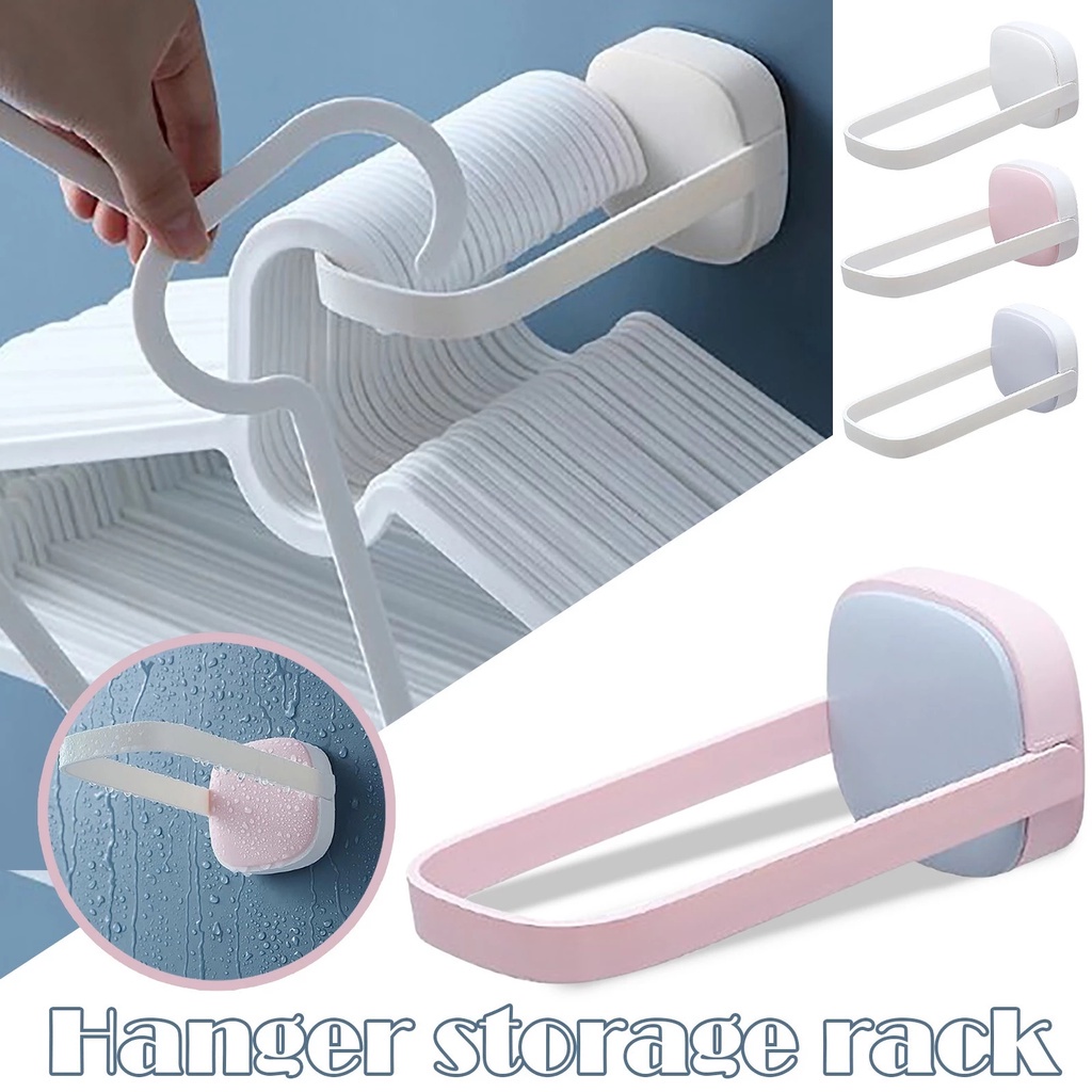 Adjustable Hanger Organizer, Hanger Storage Rack Clothes Storage,Punch ...