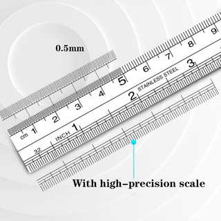 Stainless Steel Rulers 6, 8, 12, 16, 20 inch Metal Rulers, with high ...