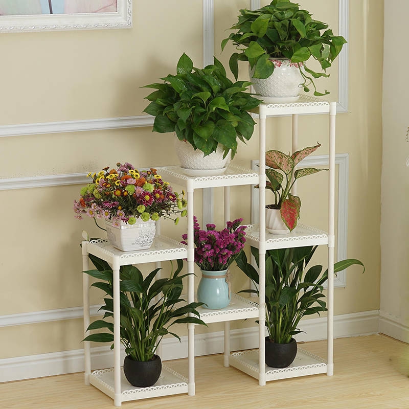 Multifunctional rack storage flower pot rack balcony flower shelf multi ...