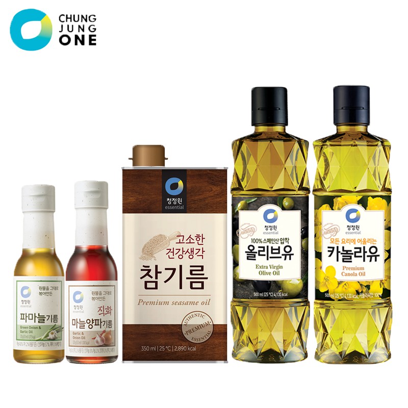 Chungjungone All About Oil / Olive Canola Sesame Garlic Onion / Cooking ...
