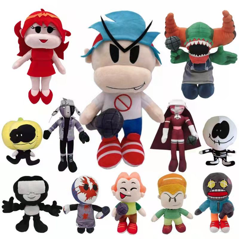 Game Friday Night Funkin Plush Toy FNF Girlfriend Boyfriend Captain ...