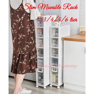 Movable Slim Drawer Rack/storage box | Shopee Singapore