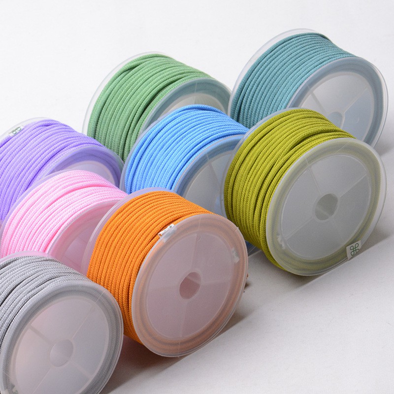 3mm 10M/roll Nylon Rope Braided String Cord Binding Rope For Necklace ...