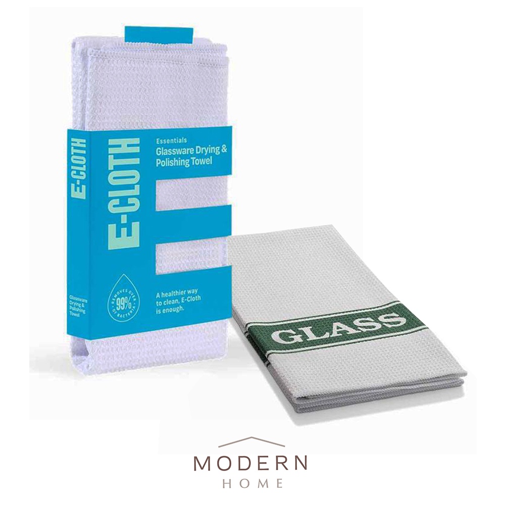 E-CLOTH Glassware Drying & Polishing Towel / Kitchenware Wiping Cloth ...