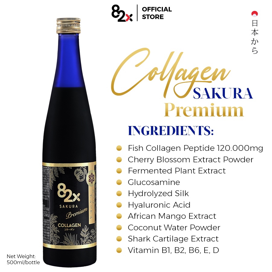 Collagen Sakura 82X Premium 120.000mg fish collagen peptide helps ...