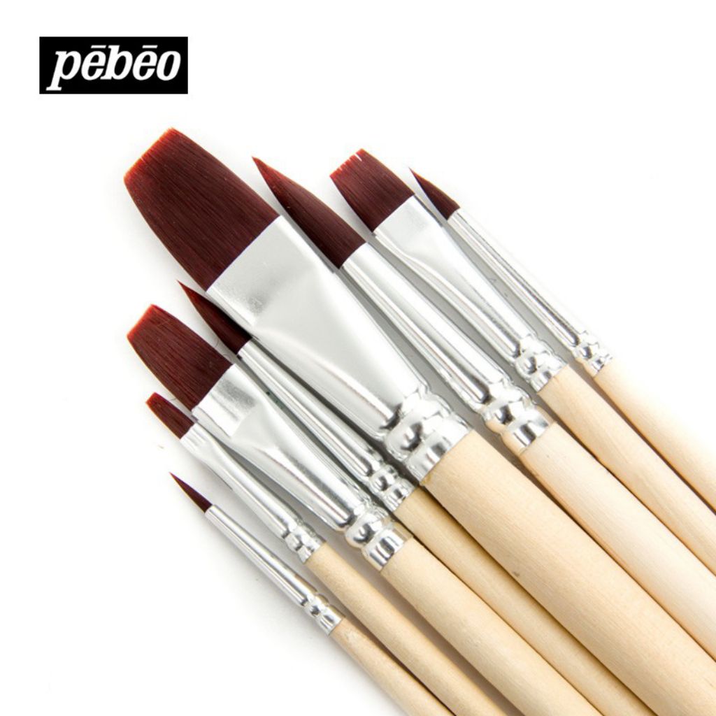 PEBEO Paint Brushes 8 PCS Set | Shopee Singapore