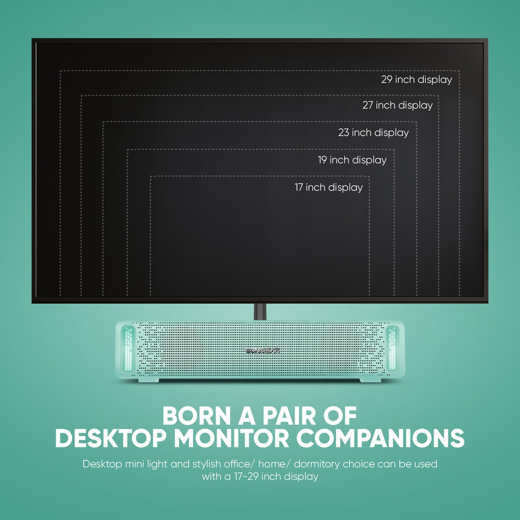 SonicGear SonicBar U200 Powerful Audio Sound Bar With LED Light Effects ...