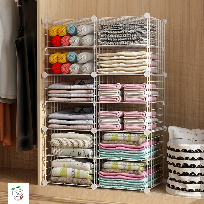 Wardrobe Layered Partition Partition Cabinet Storage Rack Dormitory ...