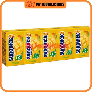 Sunquick Fruit Drink Orange/Apple/Mixed Berry/Mango 5x125ml | Shopee ...