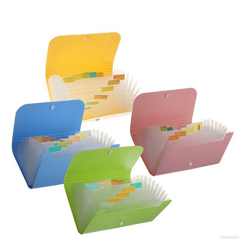 Expanding Check Cheque Bill File Folder with 13 Pockets Portable Coupon ...