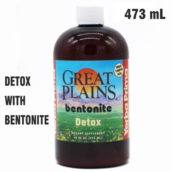 Yerba Prima, Great Plains, Bentonite, Detox, 16 fl oz (473 ml) | Shopee ...