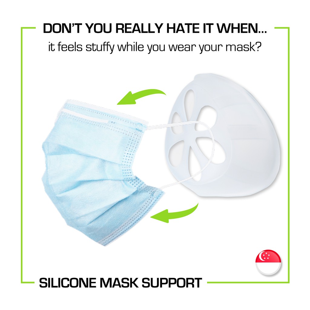 [SG] 6 Pieces Silicone Mask Support Guard, Mask nose & mouth bracket ...