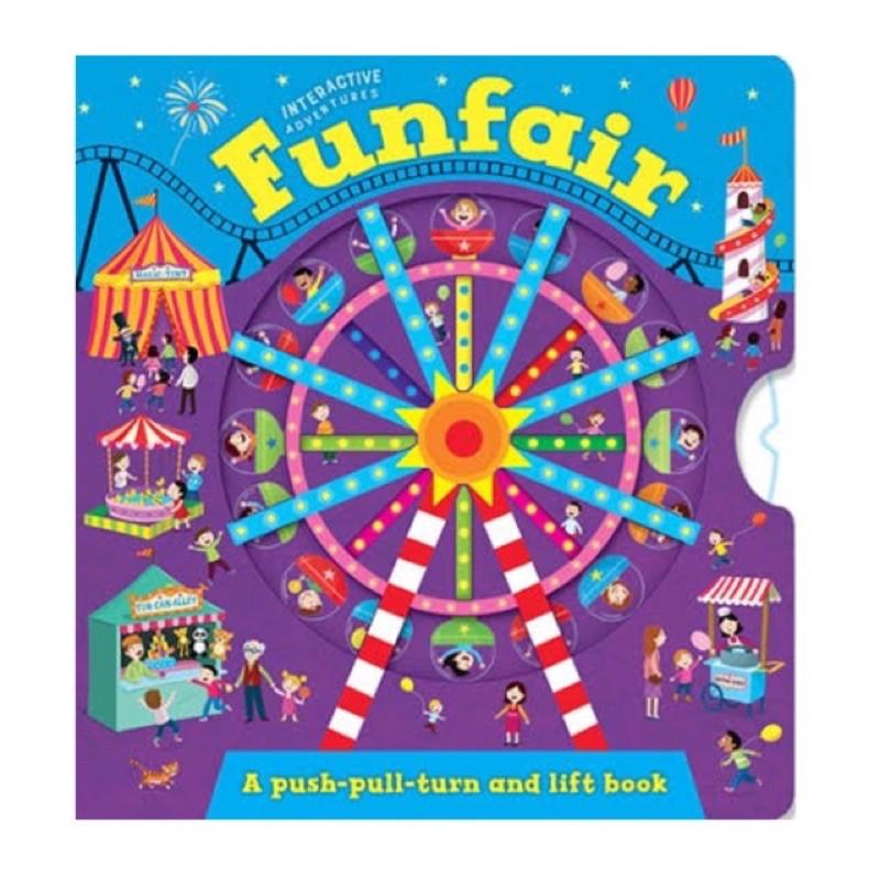 Funfair: a push pull turn and lift book | Shopee Singapore