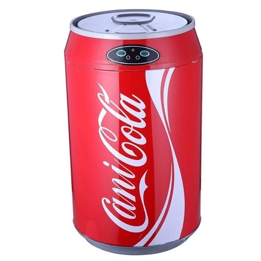 Trash Can with Automatic Lid Coke Can Smart Trash Can | Shopee Singapore