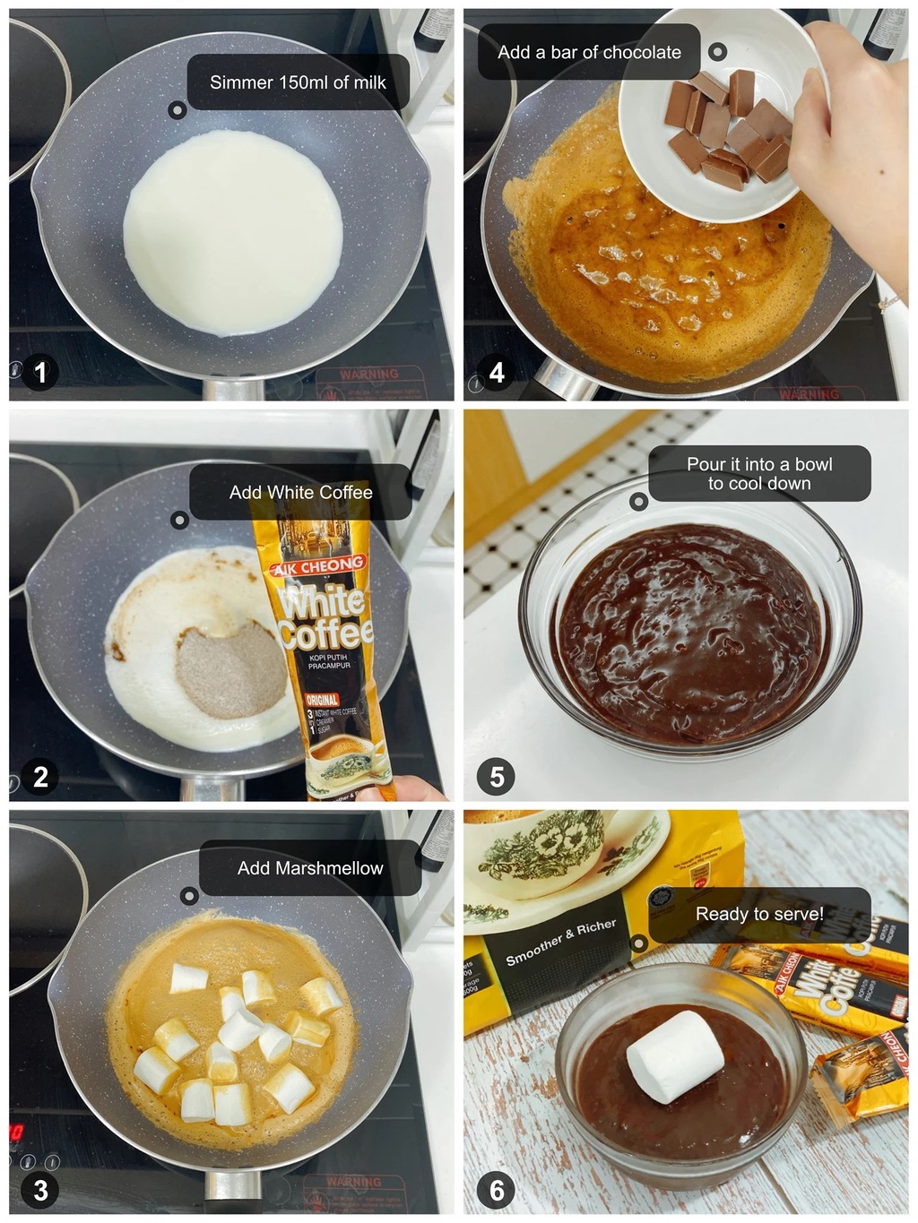 Aik Cheong White Coffee Instant 2 In 1 3 In 1 No Less Sugar Original Kopi Putih Delica Home's ...