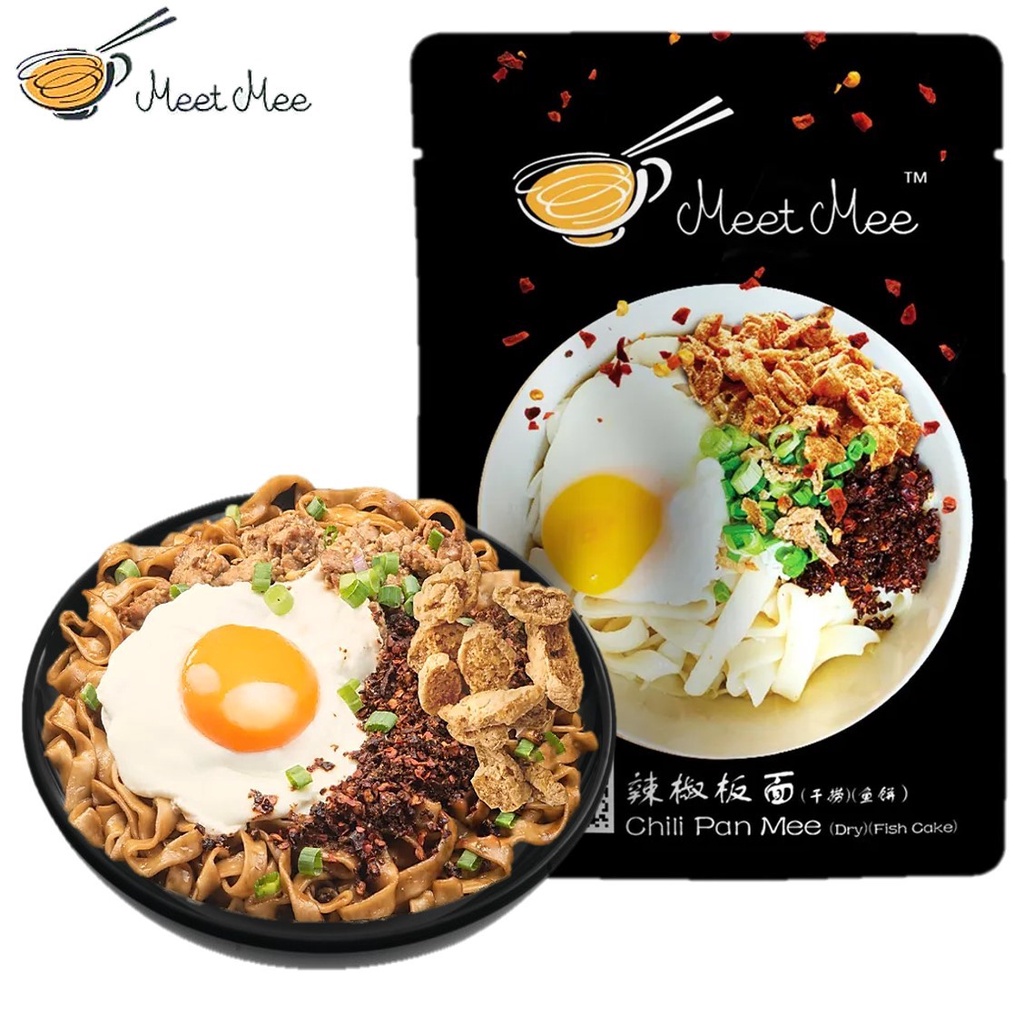 MEET MEE Chili Pan Mee Fish Cakes / 辣椒板面炸鱼饼 | Shopee Singapore