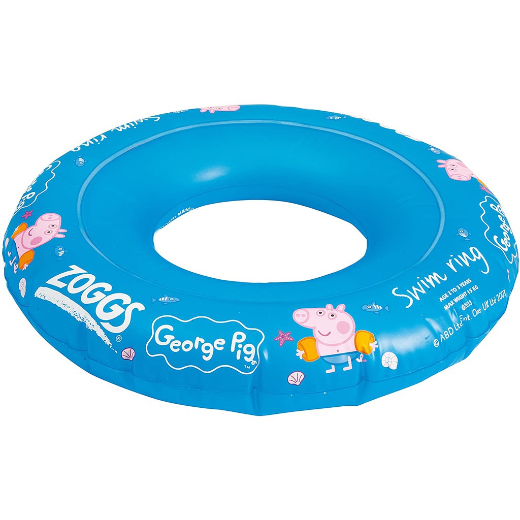 Zoggs Australia Jr Peppa Pig George Blue Swim Ring (2-3yrs) | Shopee ...