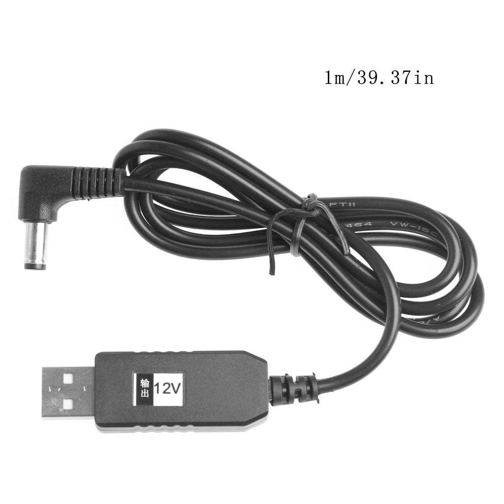 USB DC 5V To 9V/12V Right Angle Male Step Adapter Cable | Shopee Singapore