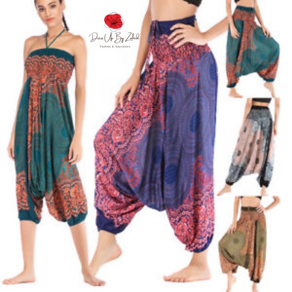 New Magical Low Cut Aladdin Pants can be converted into a jumpsuit ...