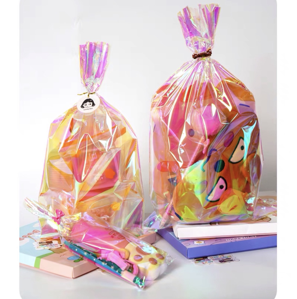 Hologram Plastic Packaging Cookies Candies Goodie Gift Wrapper Bag 50 ...
