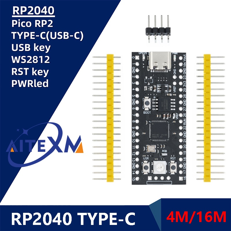 Rp2040 Core Board Type C Usb C For Raspberry Core Board 4mb 16mb Rp2 Raspberry Pi Pico 