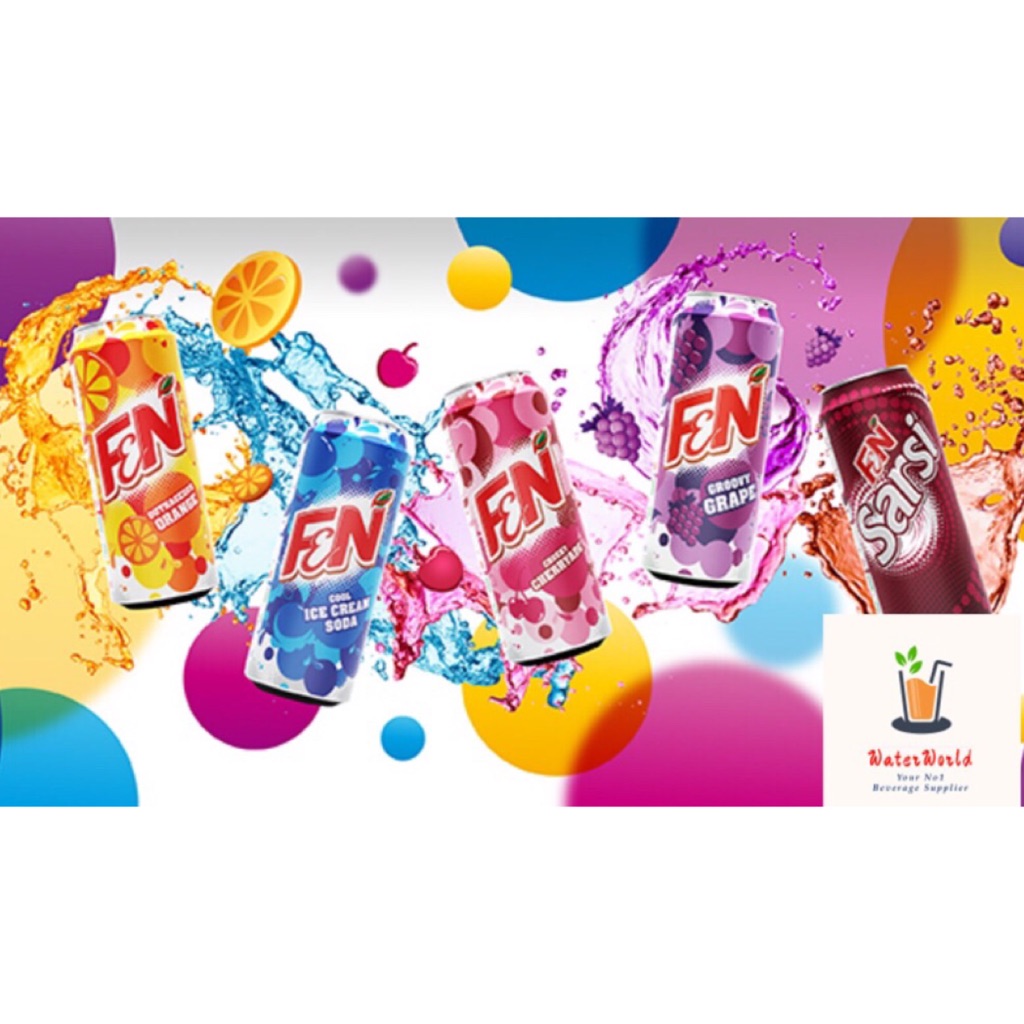 F&N Sarsi / Ice Cream Soda / Orange / Grape / Cherryade 325ml x 24 cans ...
