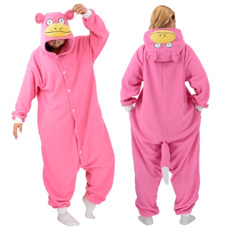 Slowpoke Pokemon Character Overall Kigurumi Onesie Pajamas Sleepwear ...
