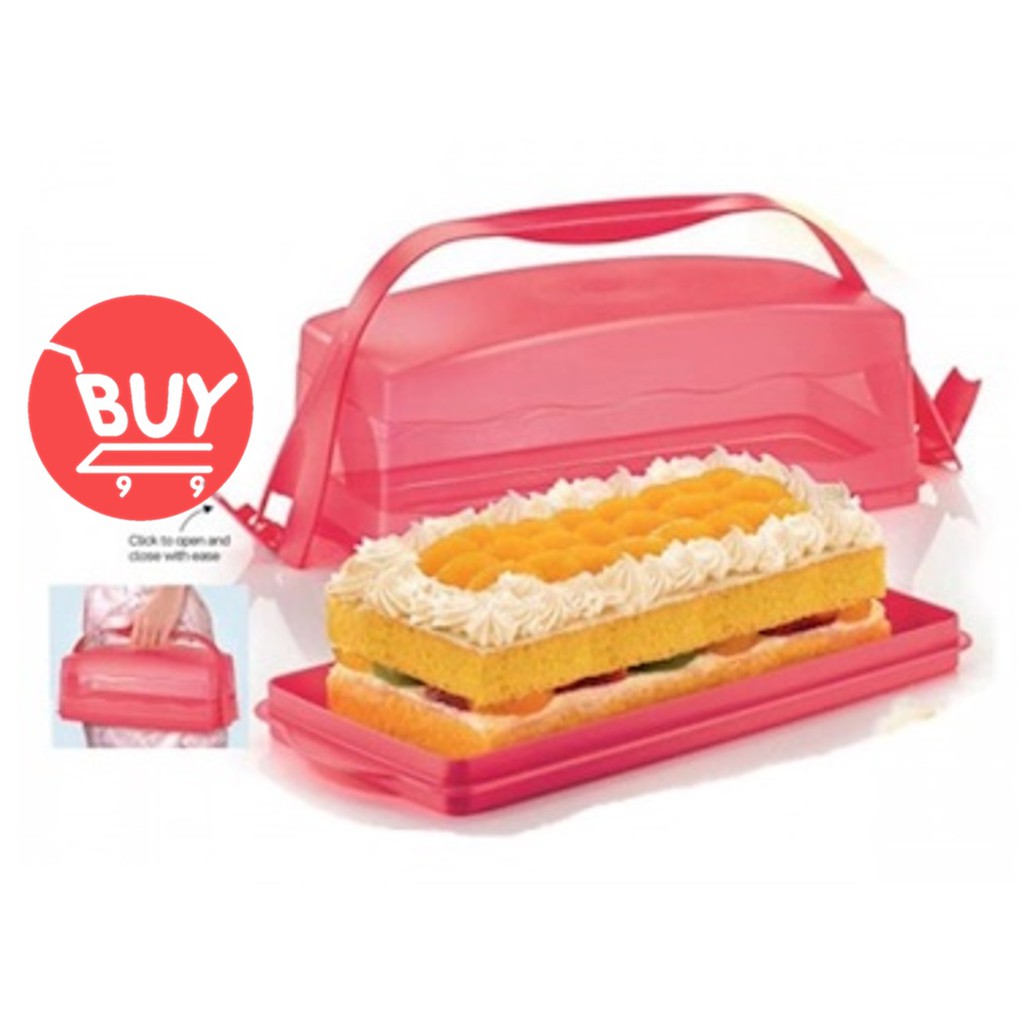 Tupperware Delightful CAKE TAKER / CAKE CARRIER/ CAKE BOX 4L Red ...
