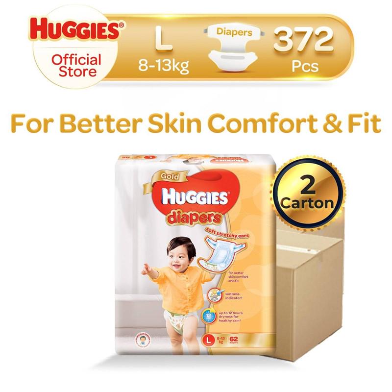 [Bundle of 2 Cartons] Huggies Gold Tape Diapers L | Shopee Singapore