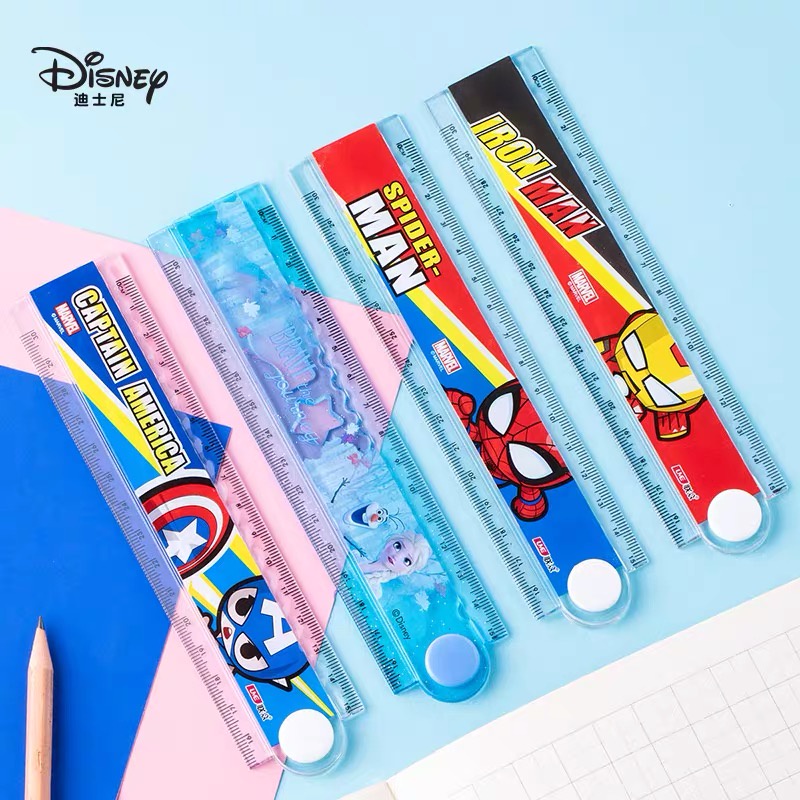 SG Stock Disney Frozen/Marvel Fold Ruler Children Stationery Ruler ...