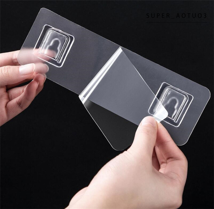 Plastic Hooks Waterproof Sticky Hook for Kitchen Bathroom Shelf Sticker ...