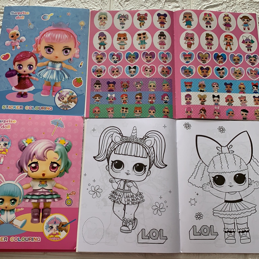 Lol surprise Coloring and stickers book A4 size brand new price for one ...