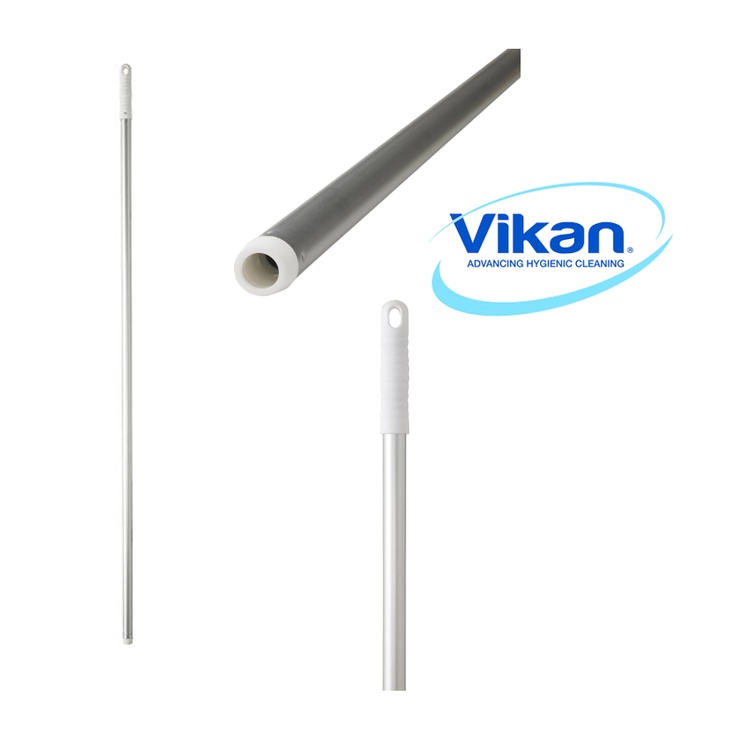 Home Essential VIKAN 2945 Aluminium Handle with Threaded Tip1300MM, 3/4" Diameter, White ...