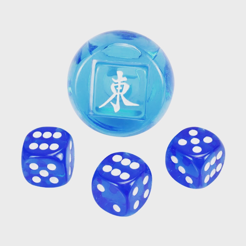 Game of Mahjong: Wind Indicator & Dice (Blue) | Shopee Singapore