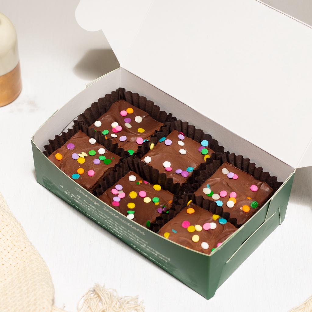 Edith Patisserie Vegan Chocolate Fudge Brownies (Egg-Free, Dairy-Free ...