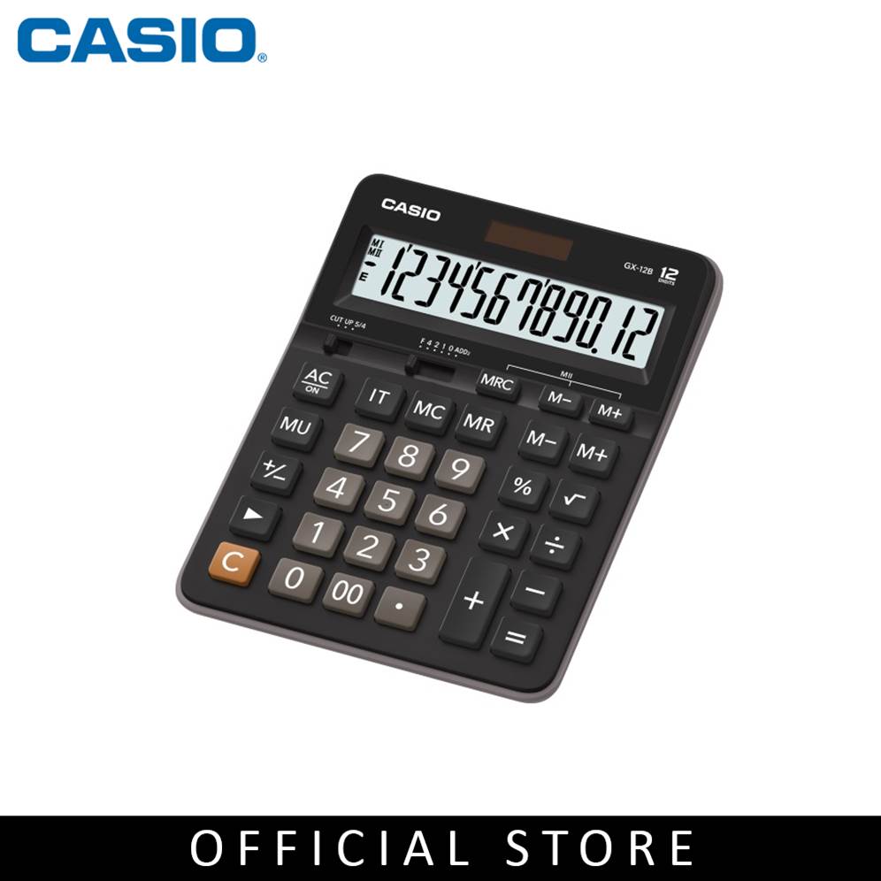 CASIO CALCULATOR GX-12B (BLACK) | Shopee Singapore