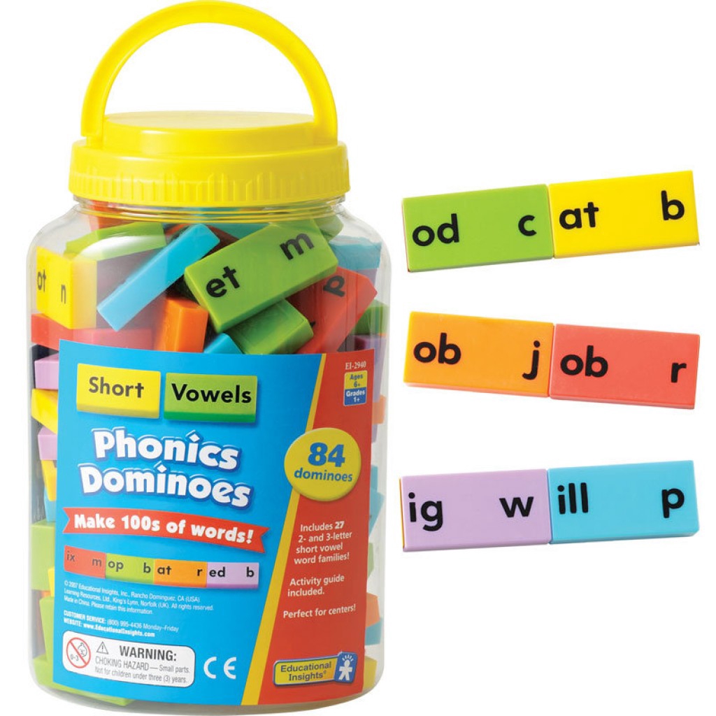 Educational Insights Phonics Dominoes Short Vowels sounds | Shopee ...