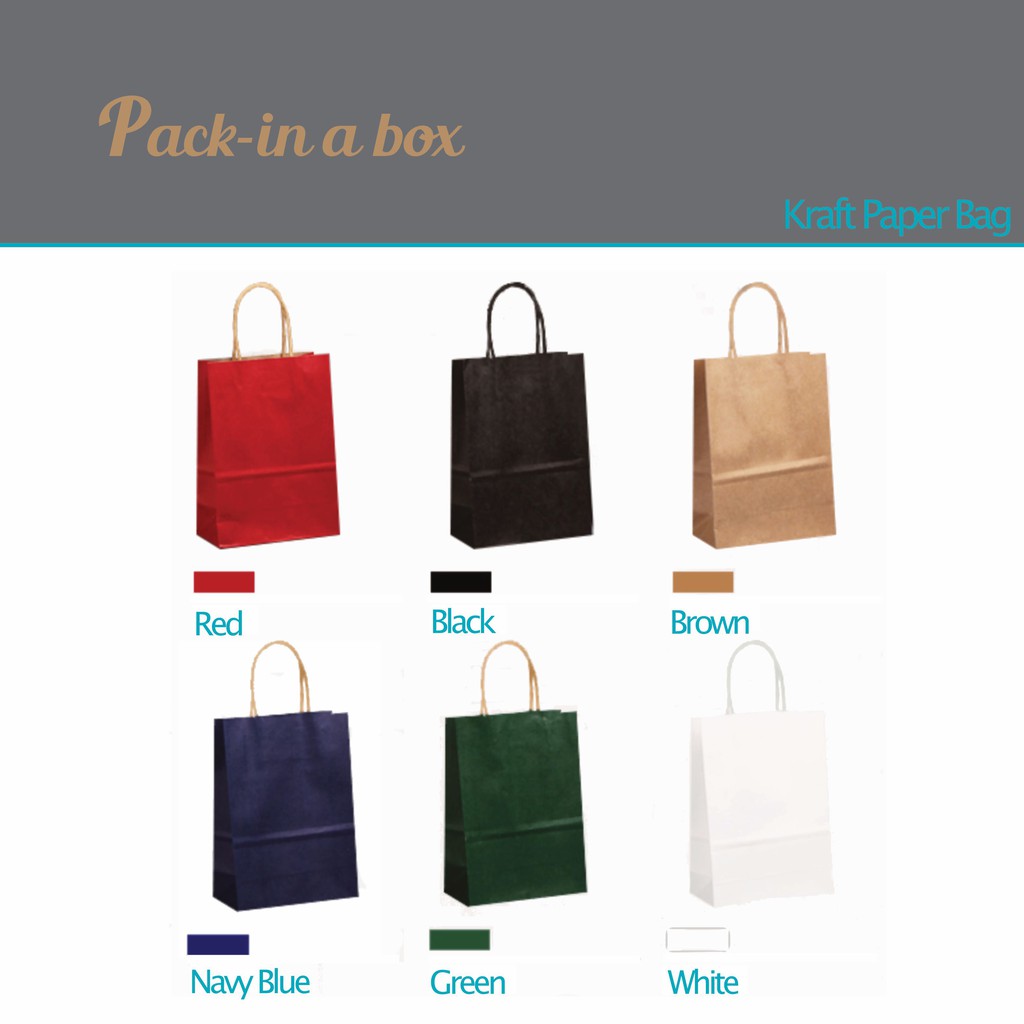 Kraft Paper Bag (Bundle of 10) | Shopee Singapore