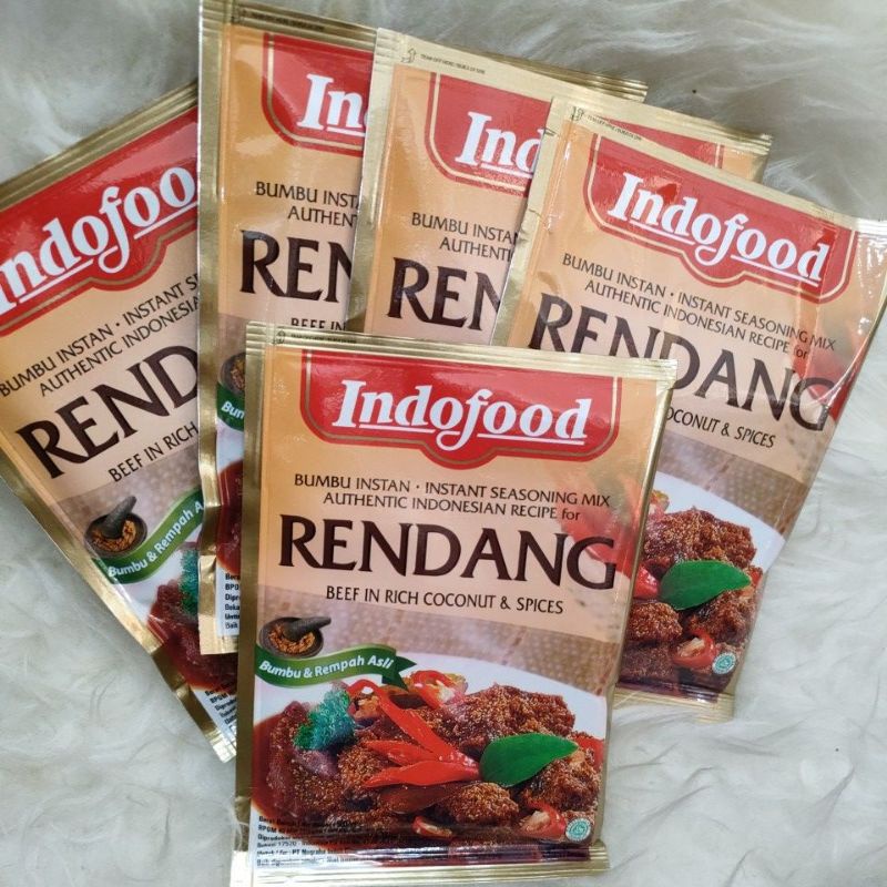 Indofood rendang - Indofood beef coconut spices instant seasoning mix ...