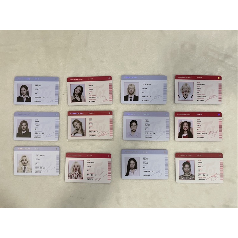 TWICE Formula of Love Scientist ID Card FOL | Shopee Singapore