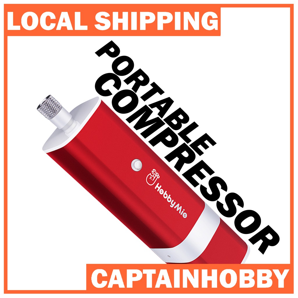 Handhold Portable Mini Airbrush Compressor by HobbyMio for Painting ...