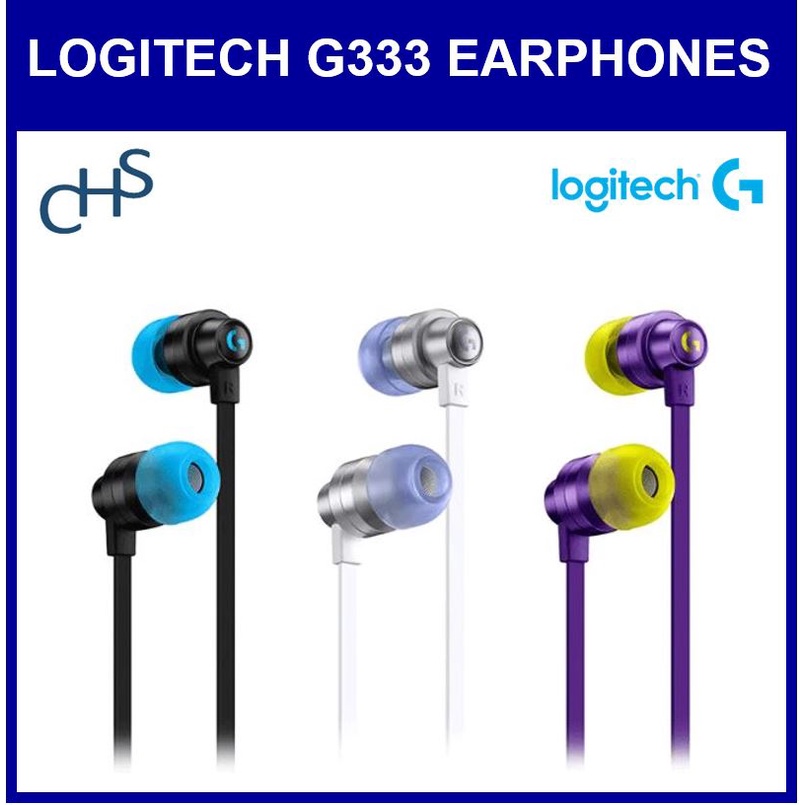 Logitech G333 Gaming Earphones with Mic and Dual Drivers Earphones with ...