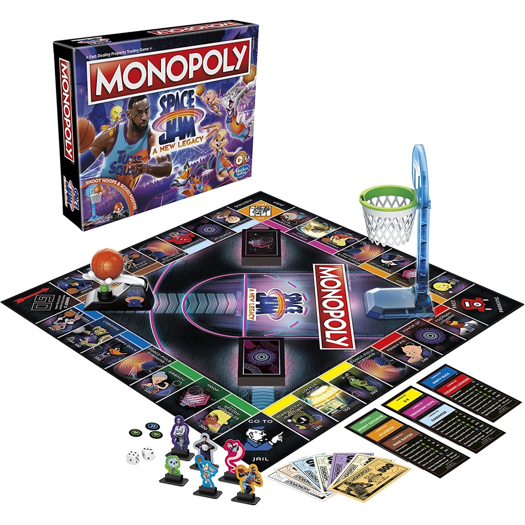 Monopoly Space Jam A New Legacy Edition Family Board Game, Strategy ...