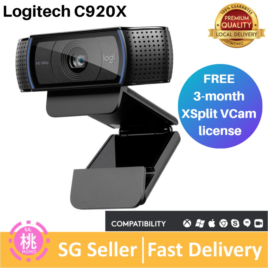 Logitech HD Pro Webcam C920x, Widescreen Video Calling and Recording ...