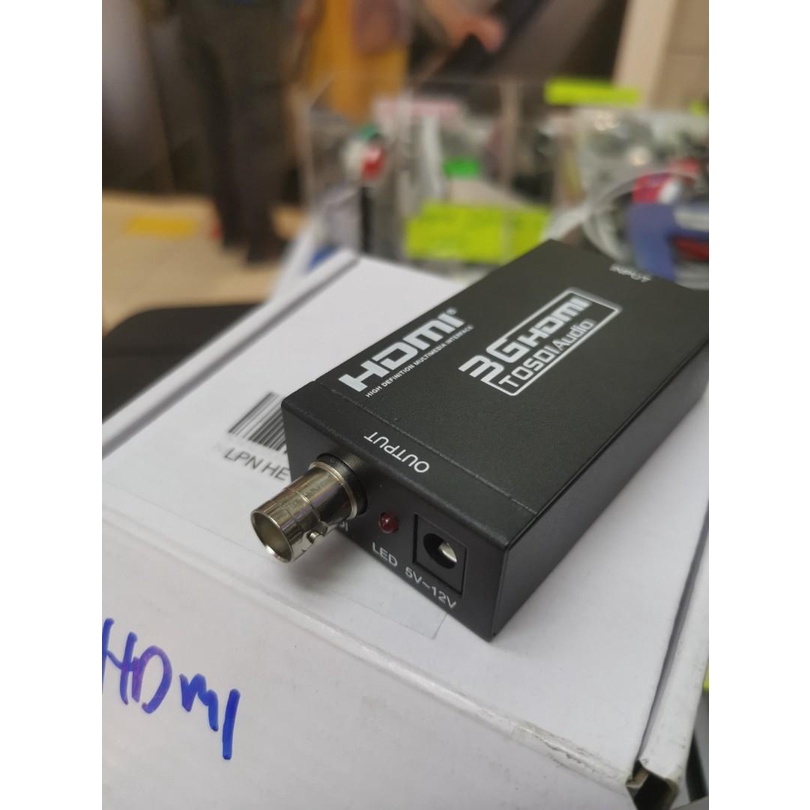SDI Female Input to HDMI Female Output Converter Adapter 3G SDI to HDMI ...