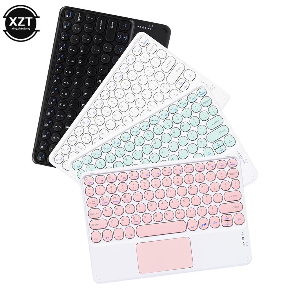 Wireless bluetooth keyboard iPad tablet touch round cap color ultra ...