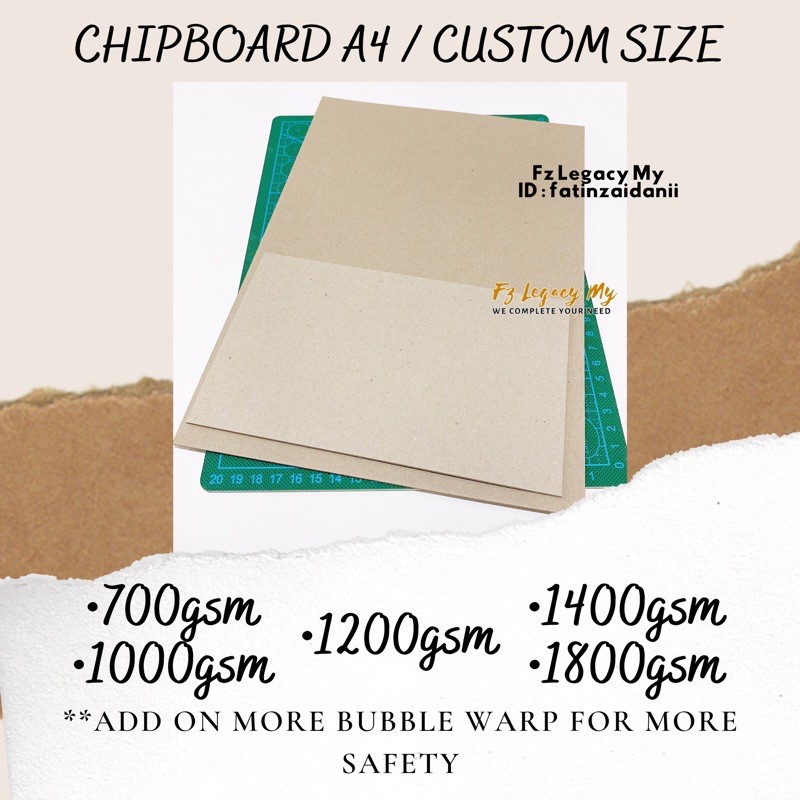 A4 1mm / 700gsm Chipboard grey hardcover board recycle paper chip board ...