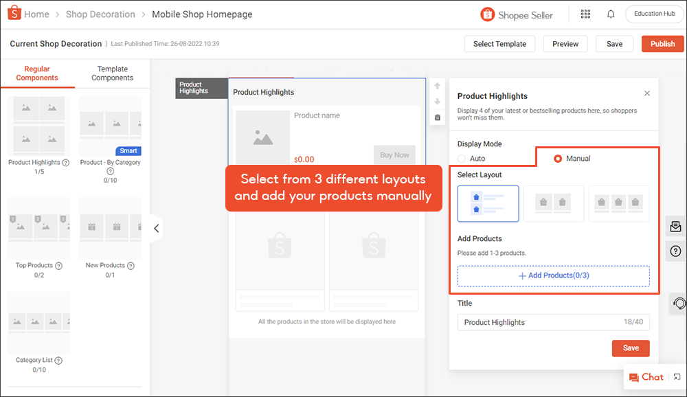 Basic Shop Decoration | Shopee SG Seller Education Hub