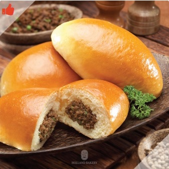 Holland Bakery Roti Baso Sapi / Roti Baso Ayam / Holland Bakery Bread ...